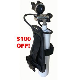 C01CWST6NC PONY BOTTLE BACK PACK SET WITH 3.0 LITRE FABER STEEL SCUBA ...